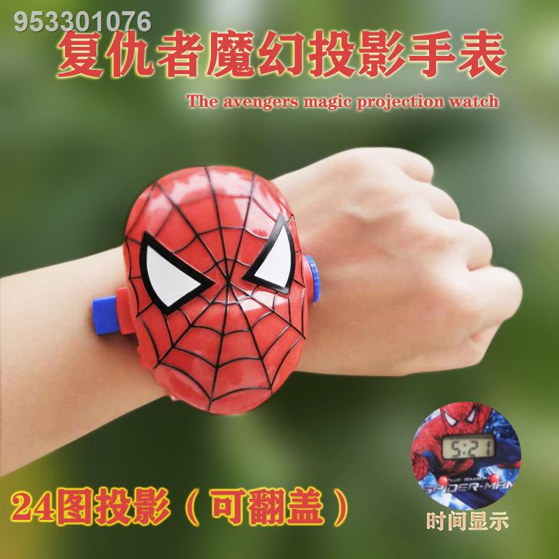 【Projection watch】【นาฬิกาฉายภาพ】 ﹍>สไปเดอร์แมนนาฬิกาฉายภาพของเล่นเด็ก ...