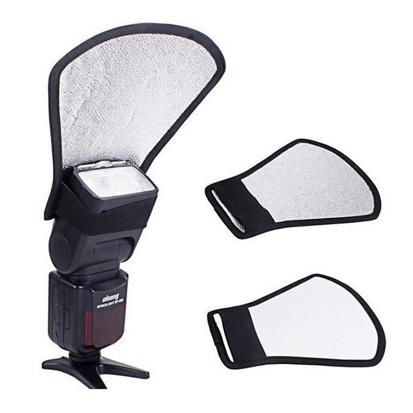 New Universal Camera Flash Reflector Photo Bounce Diffuser external ...