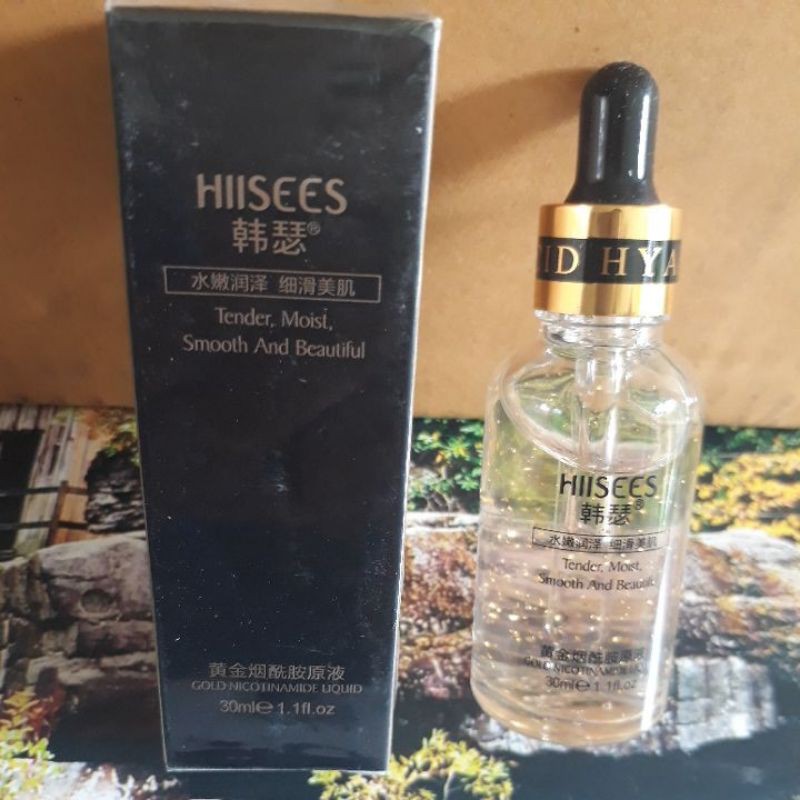 HIISEES GOLD NICOTINAMIDE เซร่ำทองคำขนาด30ML ใช้ทาใบหน้า ช่วยให้ใบหน้า ...