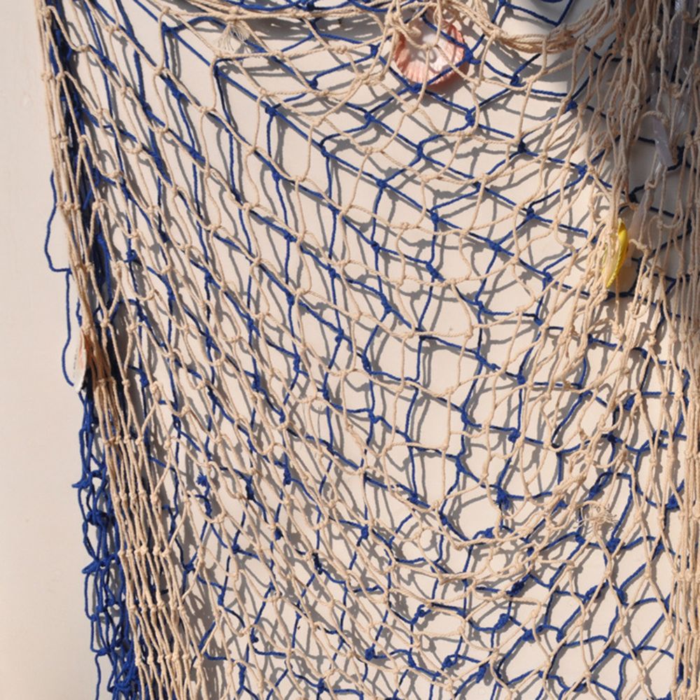 SEPTEMBER Nautical Decor Fish Net Wall Photography Props Beach Ocean ...
