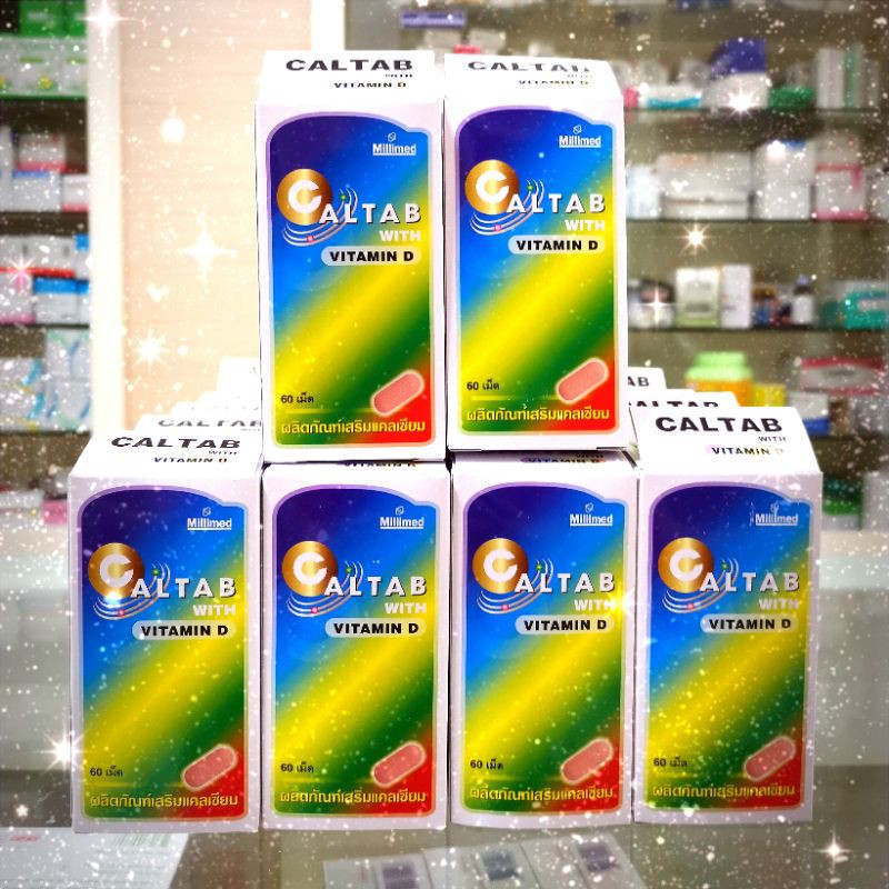 Caltab 1500mg แคลเซียมคาร์บอเนต แผง10เม็ด - sarapanya68 - ThaiPick