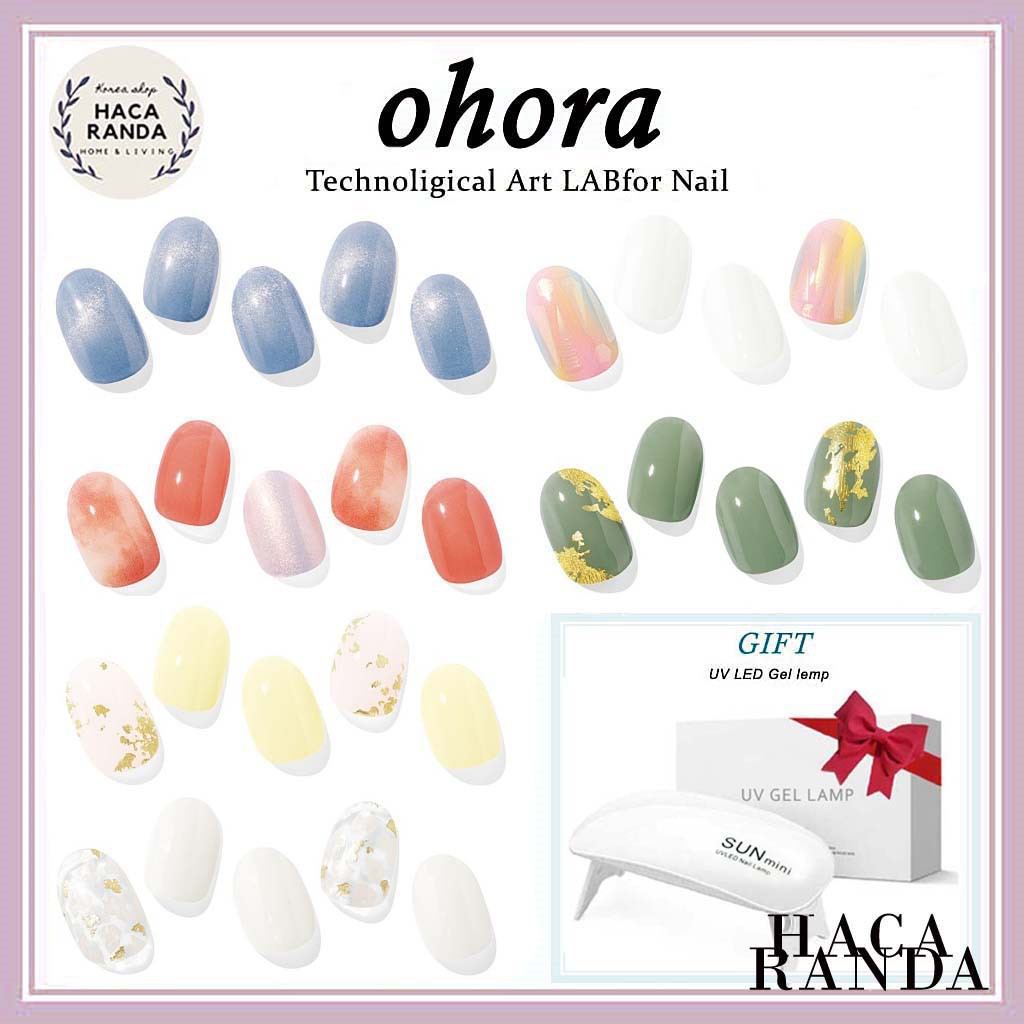 [OHORA] Nail art SEMI-CURE High quality Real Gel NAIL 30 piece AN 91-96 Chfg | Shopee Thailand