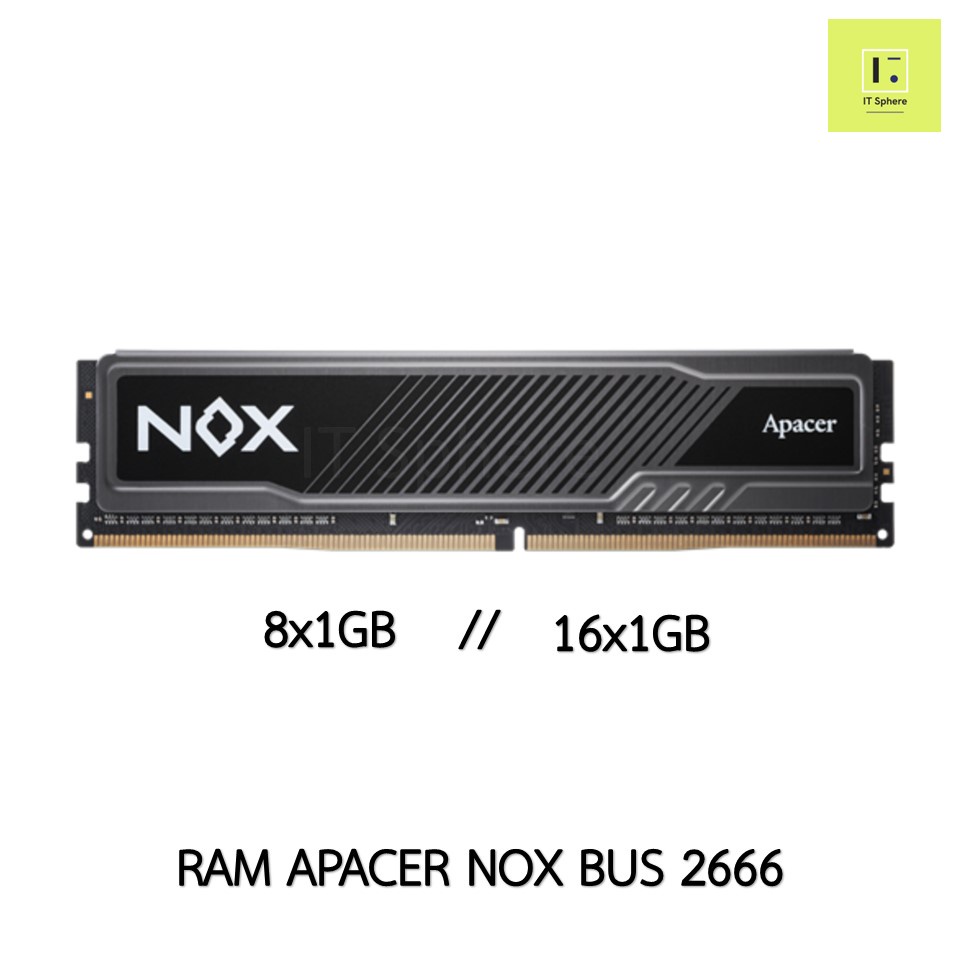 แรม 8*1GB // แรม 16*1GB BUS 2666 (RAM PC Apacer NOX DDR4 (16x1) GB BUS ...