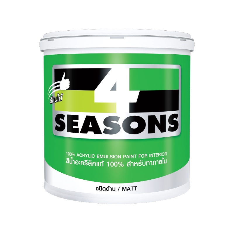 TOA โฟร์ซีซั่นส์ สีทาภายใน ชนิดด้าน 8787 (ขนาด 3.78 ลิตร ...