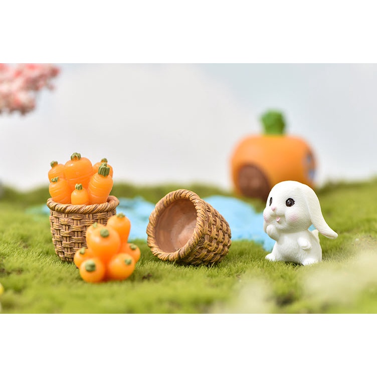 ตุ๊กตาจิ๋ว BUNHO เรซิ่น บ้านกระต่าย ตาแบ๊ว แครอท แฟนซี ของจิ๋ว ประดับ ...