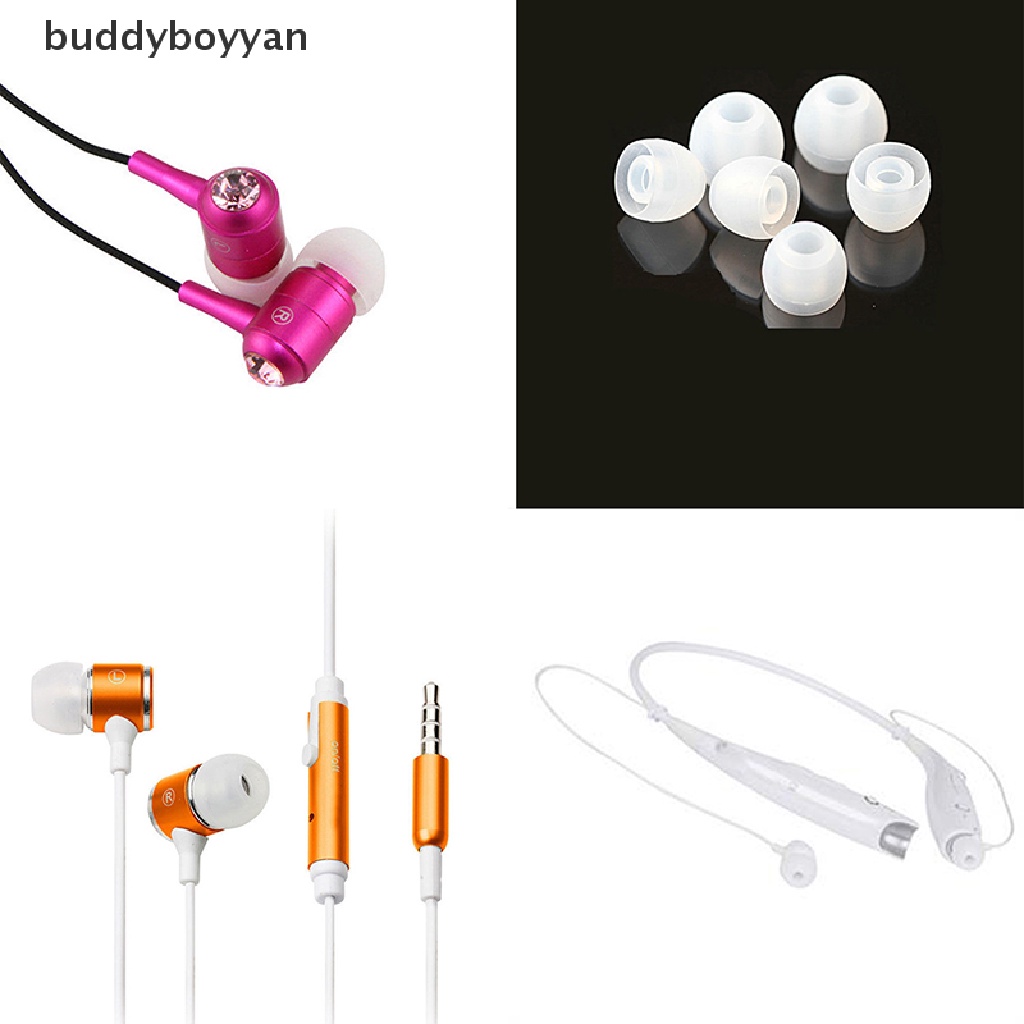 BBTH 50 Pairs Small Sized Clear Silicone Earphone Earbud Replacement Tips Covers Vary ...