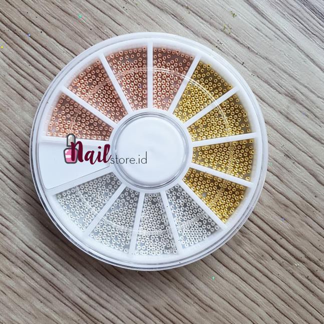 Nail Wheel Nail Accessories Nailart Mico Beads Mixcolor Metal Charms ...