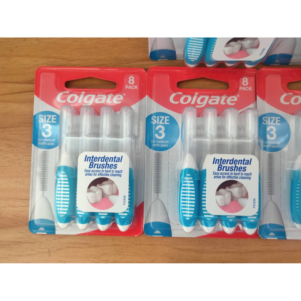 Colgate แปรงซอกฟันคอลเกต เบอร์0และเบอร์3 colgate interdental brush size ...