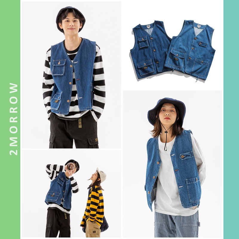 เสื้อกั๊กยีนส์ Red Ruggison Lab ผ้าฟอกเนื้อนิ่ม ใส่สบายๆสไตล์แคมป์ ...