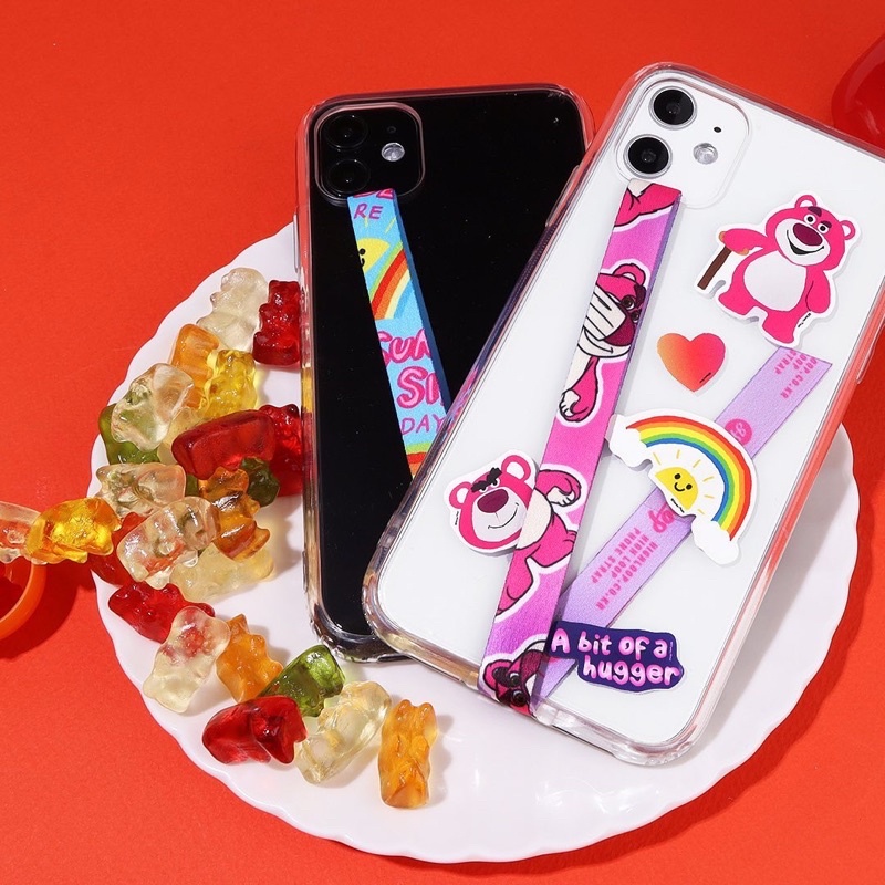 พร้อมส่ง Hightloop Disney phone strap (สายคล้องมือถือพร้อมสติ๊กเกอร์ตก ...