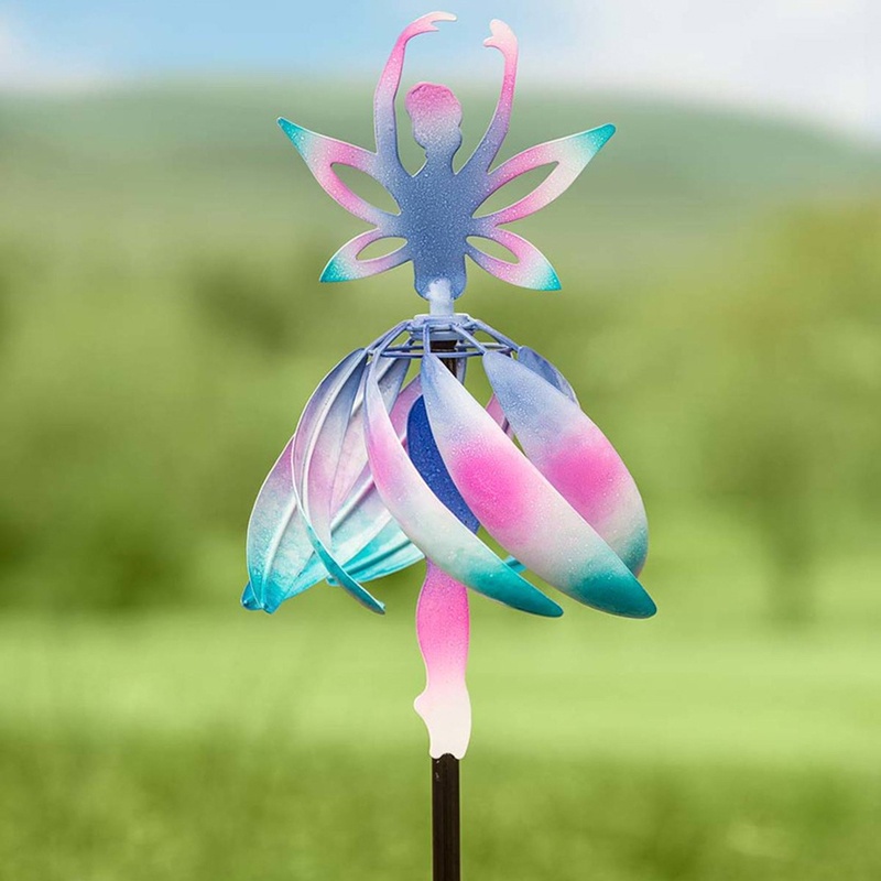 Cute Ballet Elves Windmill Garden Decoration Gift Decoration Bicycle ...