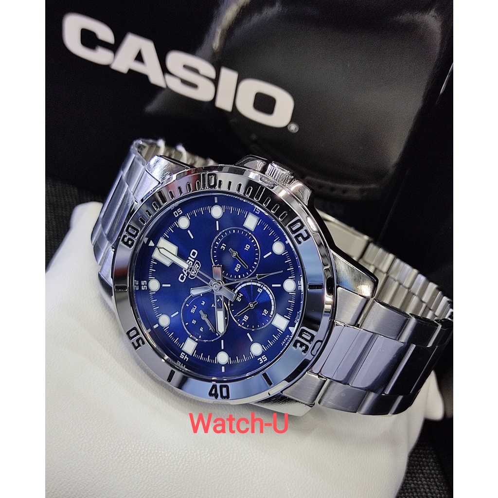 นาฬิกาคาสิโอ Casio STANDARD Analog MTP-VD300D รุ่น MTP-VD300D-1 MTP-VD300D-1E MTP-VD300D-2 MTP ...