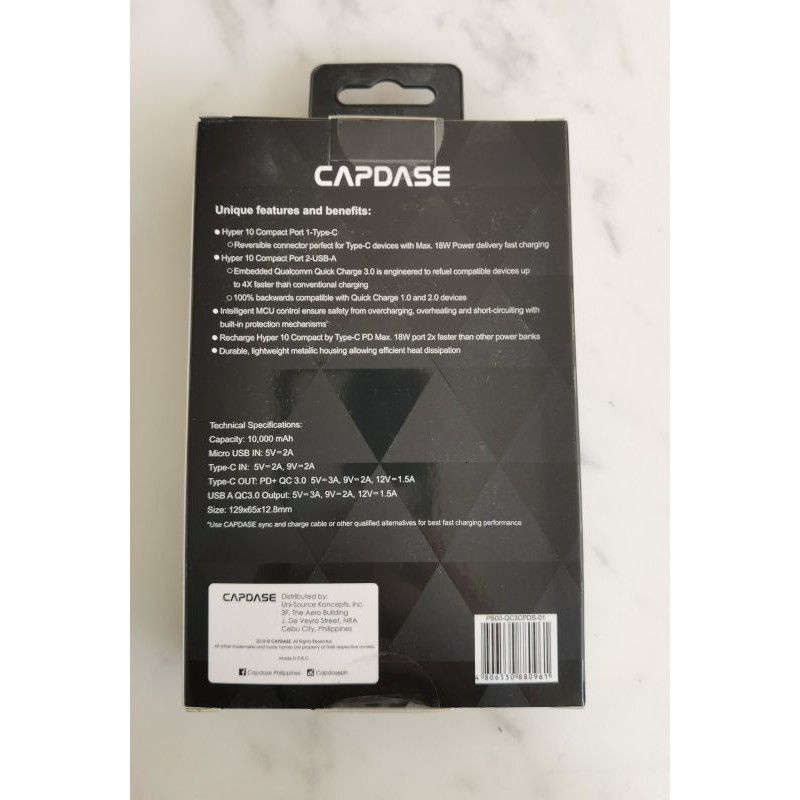 ข้อเสนอพิเศษPOWER BANK Capdase Hyper 10 Compact Powerbank - 5_411300zt ...