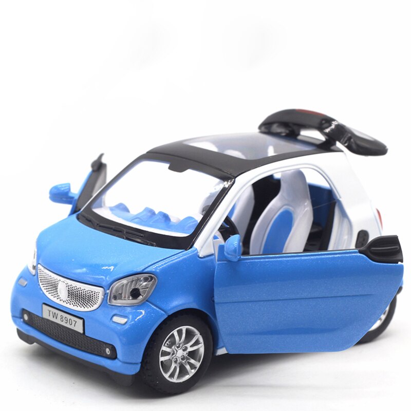 HOMMAT Smart 1:24 Scale ForTwo Vehicle Models Car Alloy Metal Diecast ...