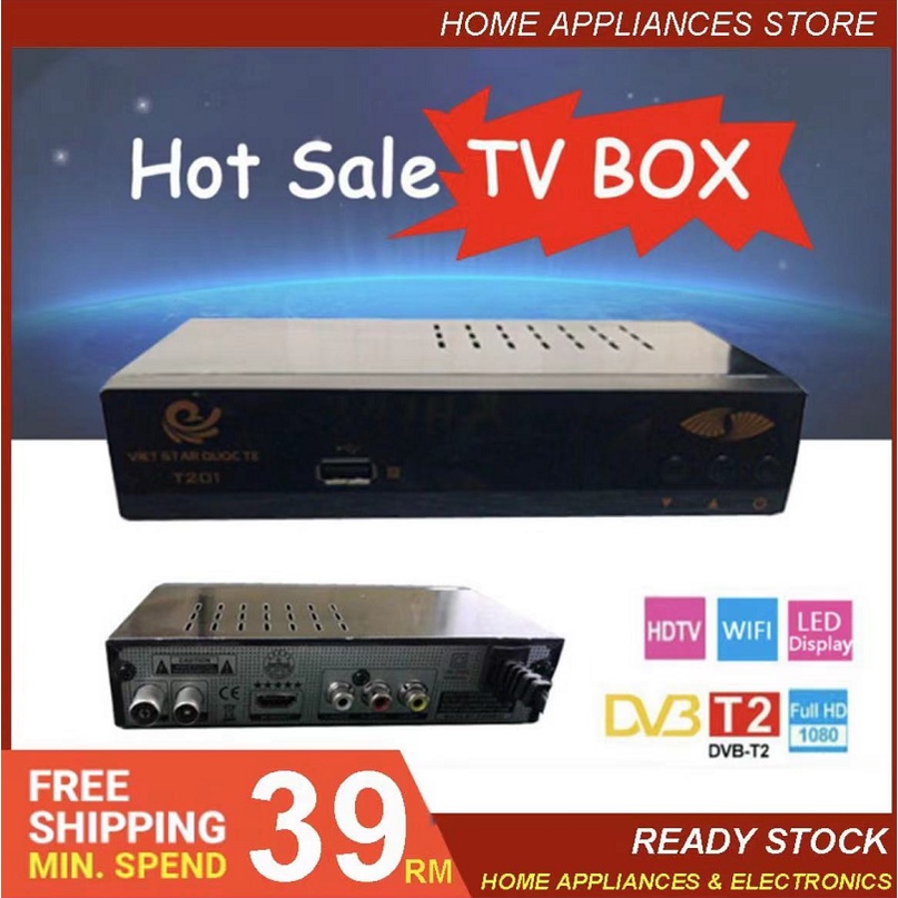 Ready Stock DVB-T2 TV BOX Digital Satell ite TV Receiver 1080P Decoder ...