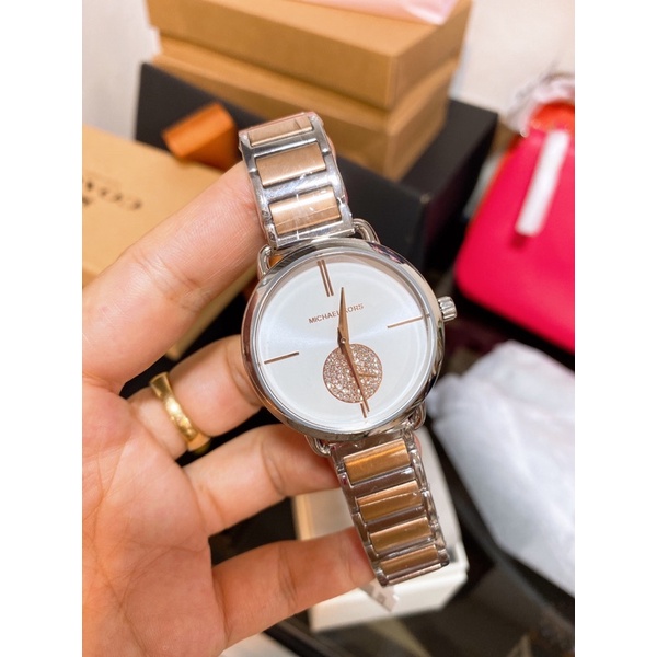 MICHAEL KORS Portia Silver Dial Two-tone Watch〰 #MK3709 - aey89.shop ...