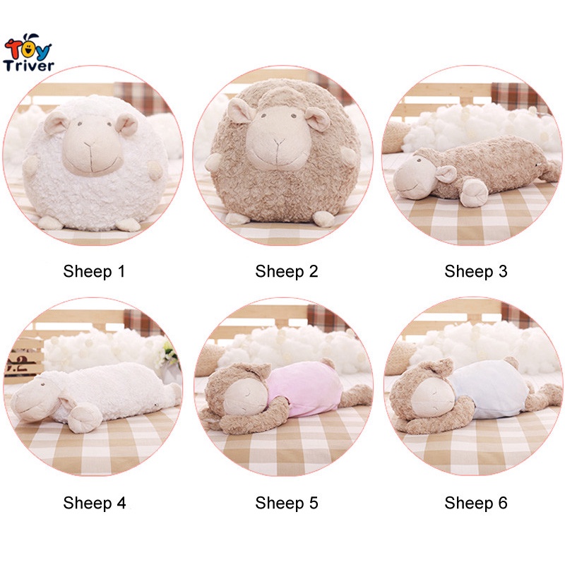 Cute Fat Sheep Lamb Plush Toys Stuffed Animals Doll Pillow Cushion Baby ...