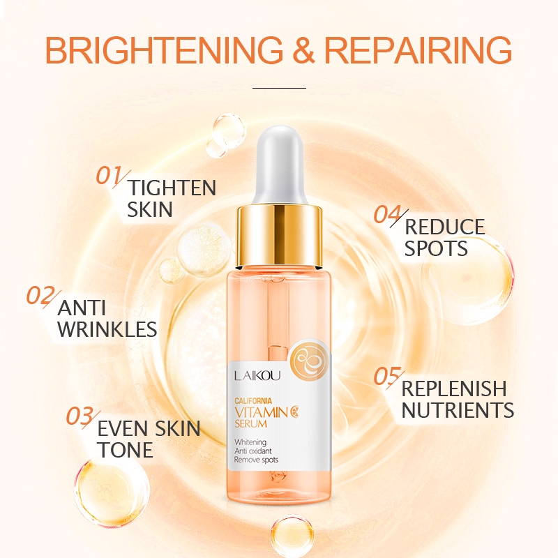Laikou Vitamin C Brightening Skin Serum Facial skin care oil control essence 30 ml - laikou.th ...
