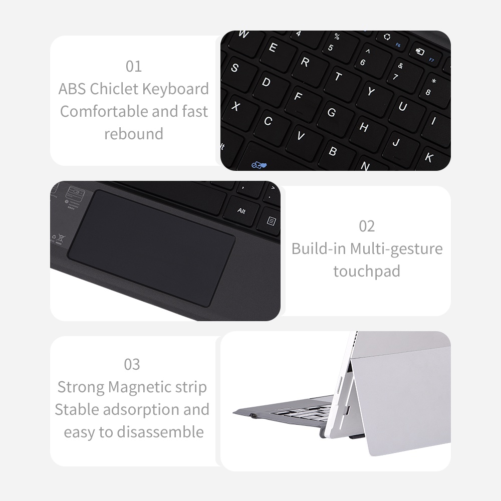 แป้นพิมพ์ ไทย Microsoft Surface Pro Type Cover ProX9 8 7 6 5 4 3 ...