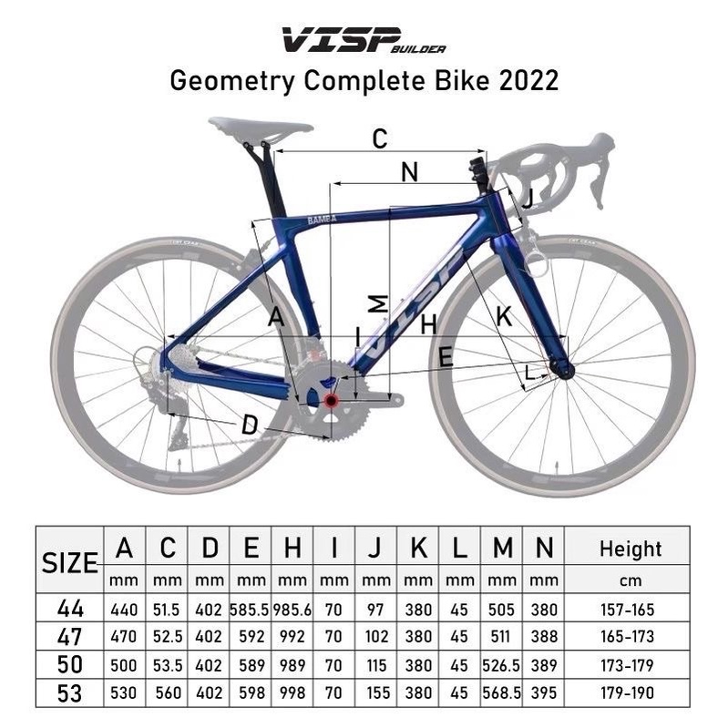 ส่งฟรี จักรยานเสือหมอบ VISP รุ่น Bamba เฟรมคาร์บอน disc brake (ดิสเบรค ...