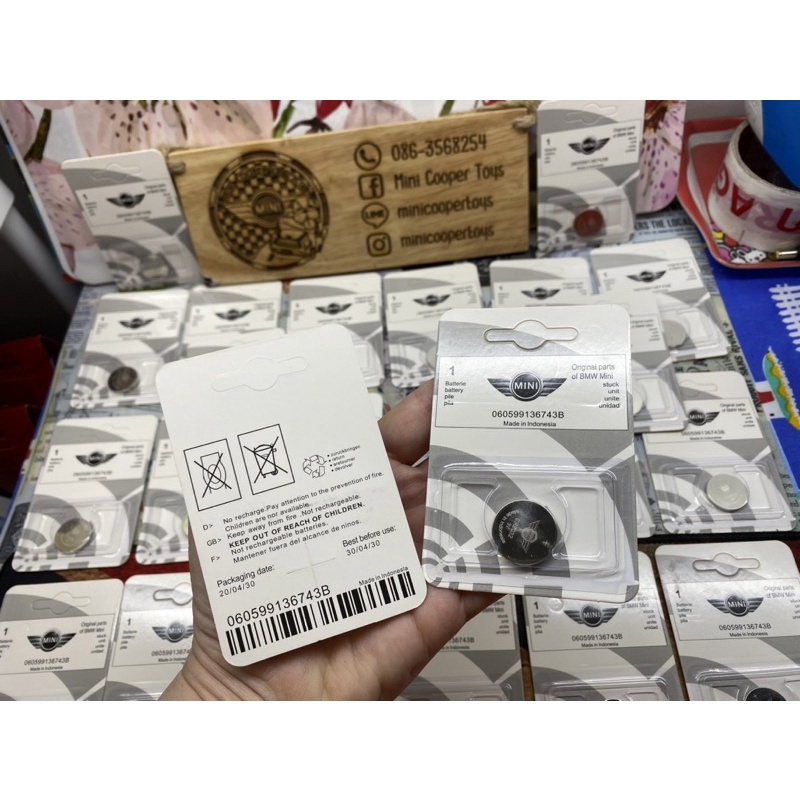 Battery Key Mini Cooper Boxset ถ่านใส่กุญแจรถมินิ - minicoopertoys ...