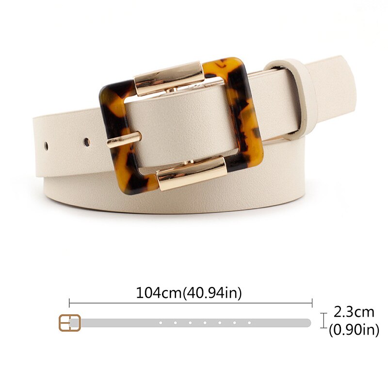 Designer Leopard Print Belt Strap Luxury PU Leather Waist Belt for ...