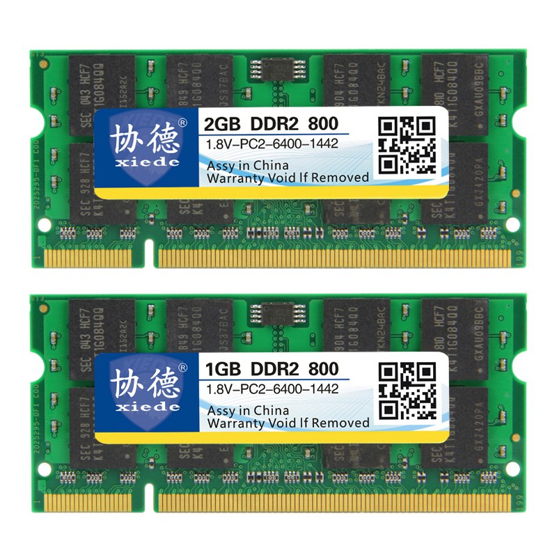 Xiede Laptop Memory RAM Module DDR2 800 2GB PC2-6400 240Pin DIMM 800mhz ...