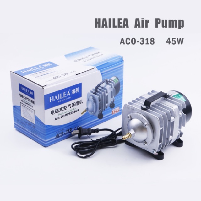 Hailea Aco 318 ปั๊มลมลูกสูบ ปั๊มอ๊อกซิเจน ปั๊มลมตู้ปลา ปั้มลมบ่อปลา ...