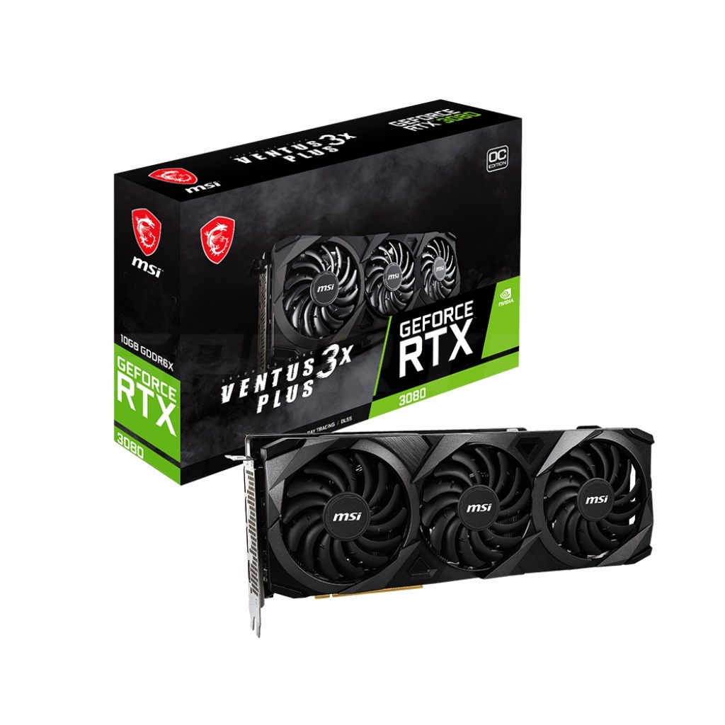 MSI RTX 3080 VENTUS 3X PLUS 10G OC LHR VGA การ์ดจอ GeForce - spartan ...