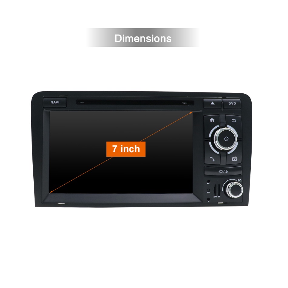 Double 2 Din Car Radio Multimedia Player DSPCarplay 4GB64GB DVD For Audi A3 8P S3 RS3 Sportback ...