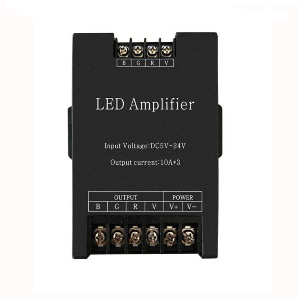 ขยายสัญญาณ wifi LED RGB Amplifier Controller input 5V/12V/24V 30A ...