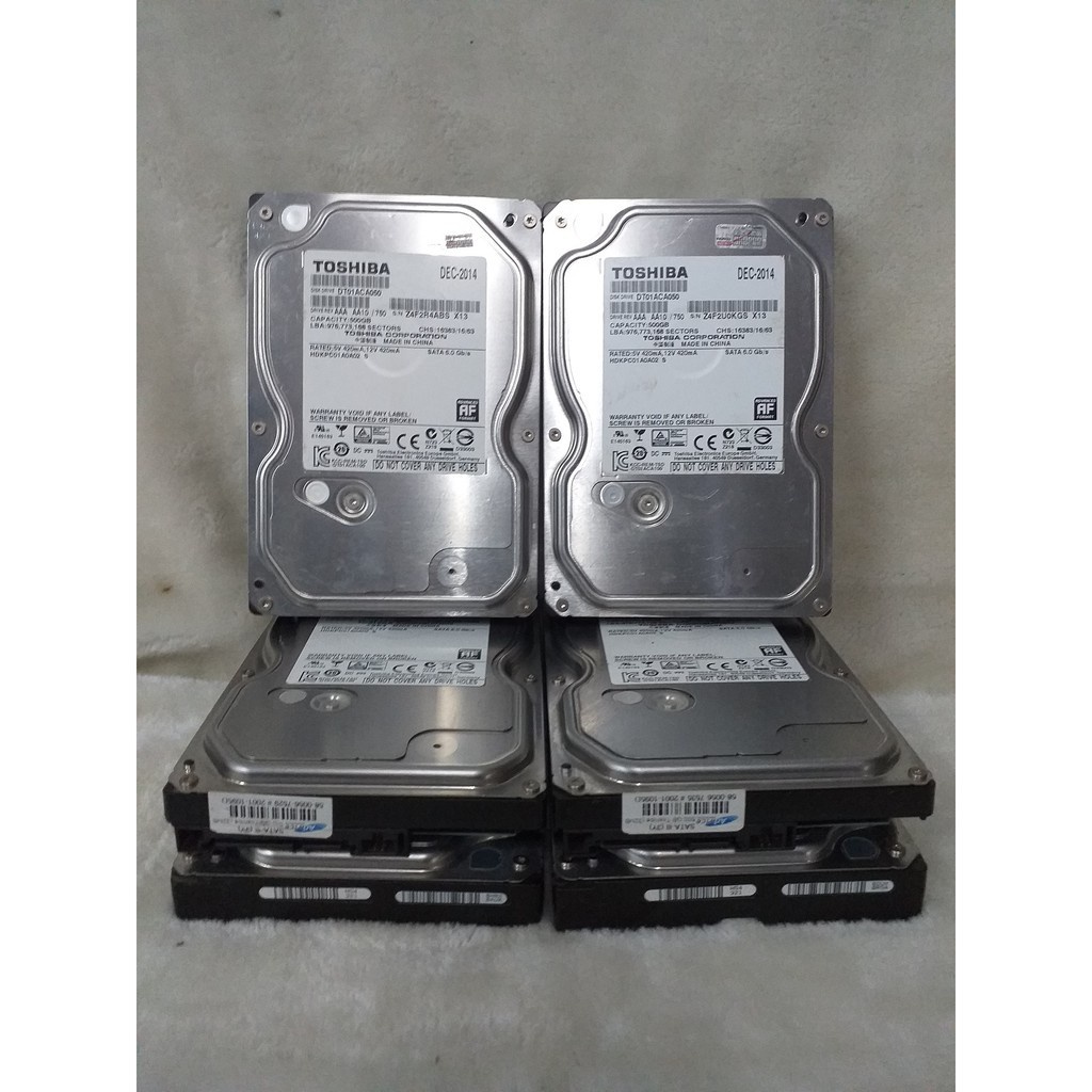 HDD for pc sata 3.5 คละยี้ห้อ wd seagate sumsung hitachi 500GB ...