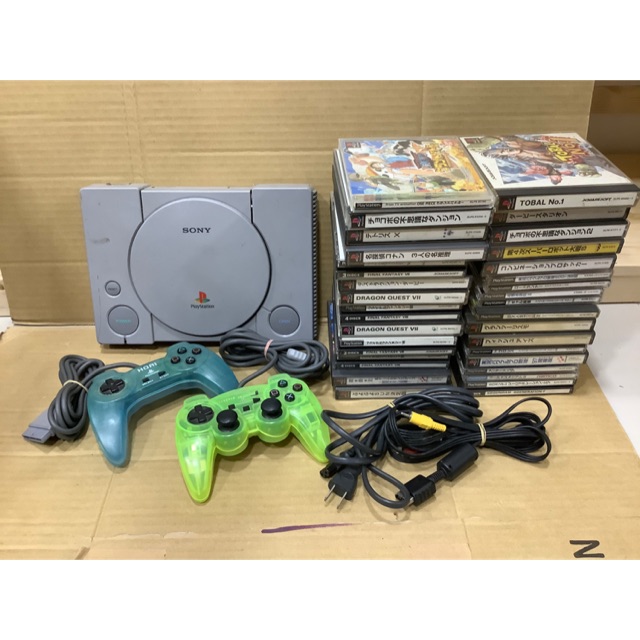 เครื่อง PS1 Playstation 1 เล่นแผ่นแท้เท่านั้น เล่นก๊อปไม่ได้ แถมเกมแผ่น ...