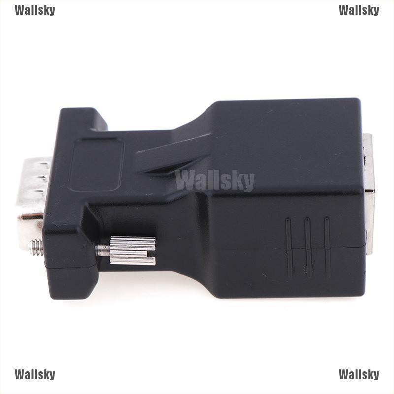Wallsky VGA Male Female to RJ 45 15 Pin Network Adapter Connector LAN ...