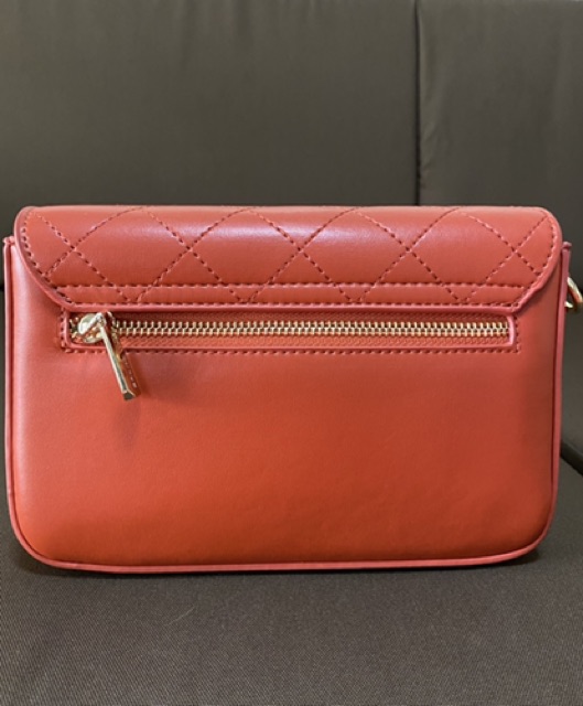 BRUNO ITALY แท้ ????% แบบสะพาย สีส้มอิฐ ขนาด 8.5x6x3นิ้ว สายถอดได้ ด้าน ...