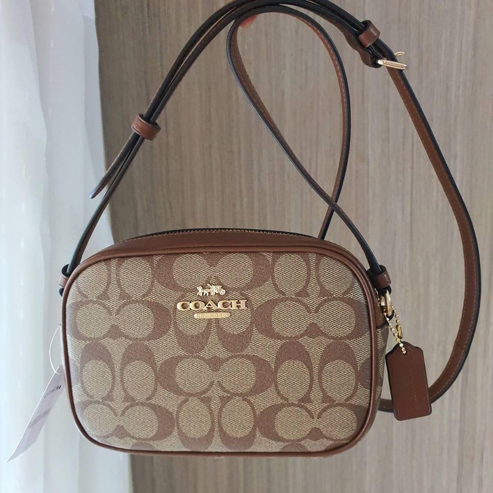 พร้อมส่ง แท้ New Coach Mini Jamie Camera Bag In Signature Canvas (C9926 ...