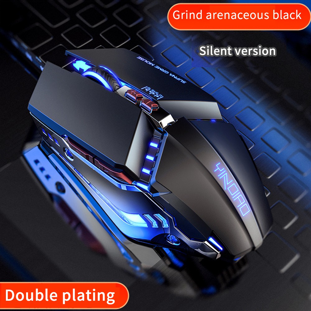 เมาส์ไร้สายShklly 2021 Gaming Mouse Silent USB Wired Mouse LED Backlit ...
