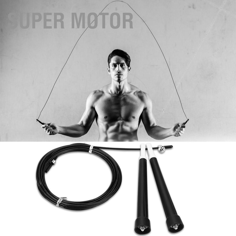 Super Motor 3m Speed Skipping Rope Adjustable Steel Cable Jumping for ...