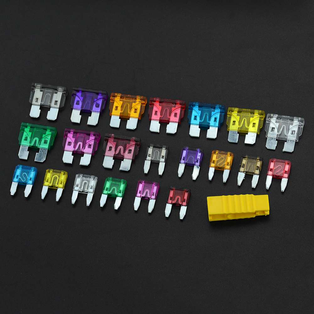 242Pcs Medium Automotive Car Fuse Low Voltage Small Fuse Mixed Boxed ...