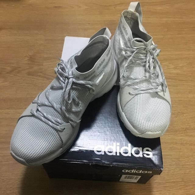 รองเท้า adidas ของแท้ ????รุ่น cloudfoam สีขาวล้วน size 35-36(3ครึ่ง uk ...