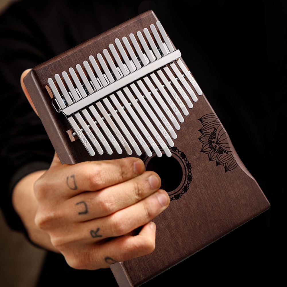 Kalimba 17 Keys Thumb Piano High Quality Handguard Wood Mahogany Body ...