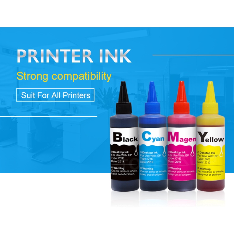 Toney King 100ml Printer Dye Refill Ink Kit For Canon PG 545 Pixma ...