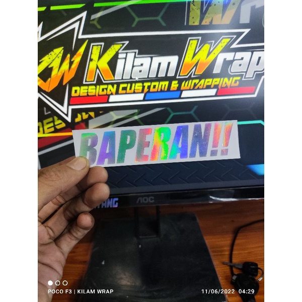 Baperan สติกเกอร์โฮโลแกรม สําหรับตัดกระดาษ - kilamwrapingo4.th - ThaiPick