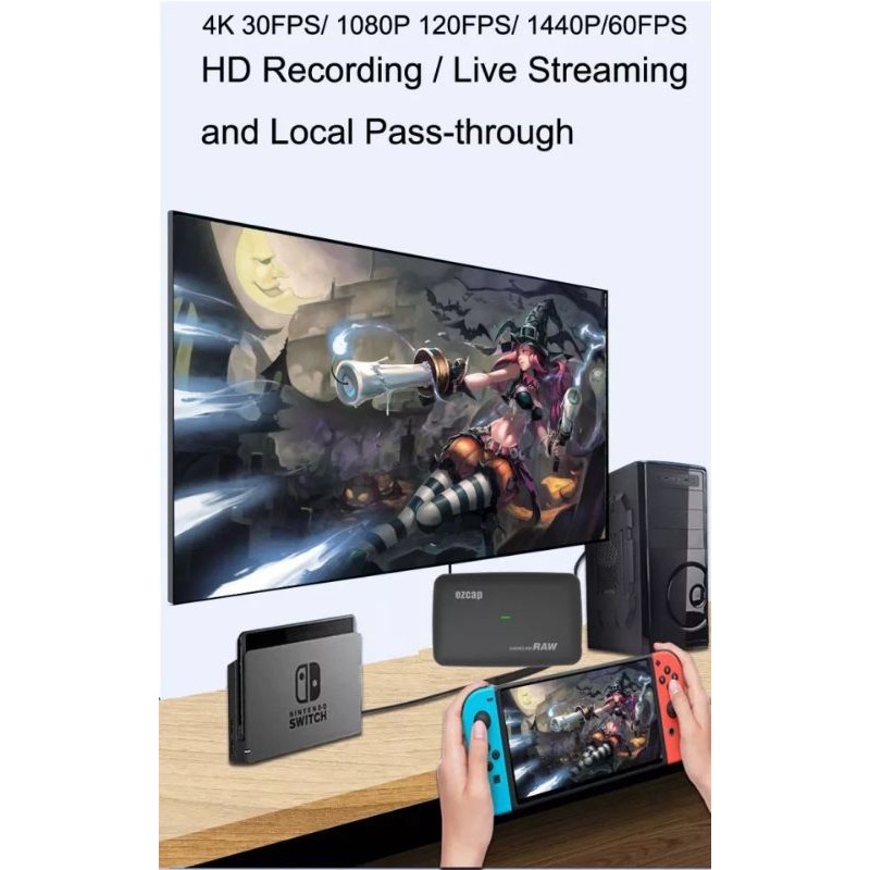 Ezcap 321 Gamelink 4K Hdmi Capture Live Streaming Gamelink อุปกรณ์เสริม ...