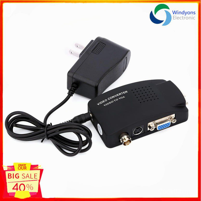 insReady StockBNC S-video To VGA HD Converter Adapter For Computer PC ...