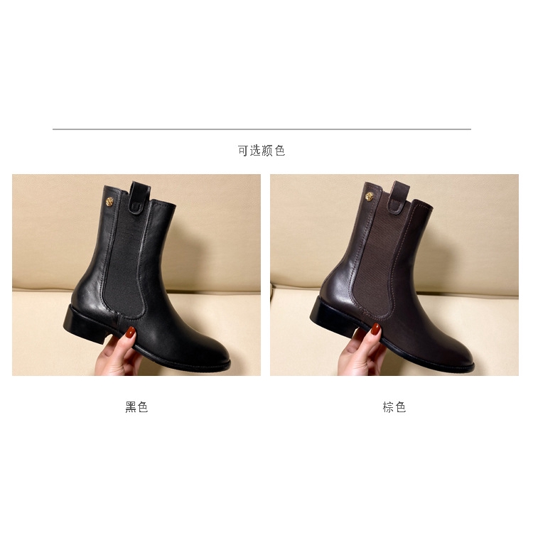 รองเท้าบูทมาร์ตินรองเท้าหนังส้นแบนสไตล์อังกฤษสําหรับผู้หญิง - jsh_jh_kj ...