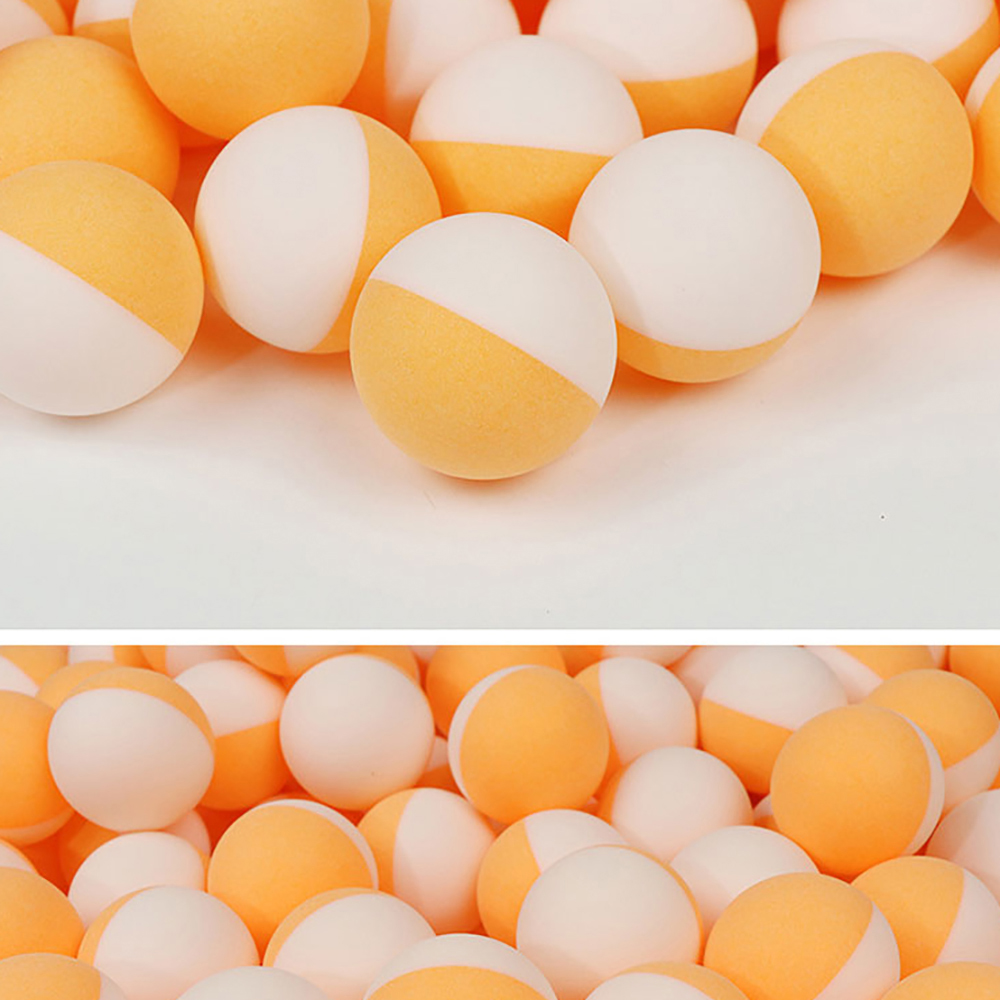 100x 3 Star 40mm White Orange Double Color Ping Pong Ball Table Tennis ...