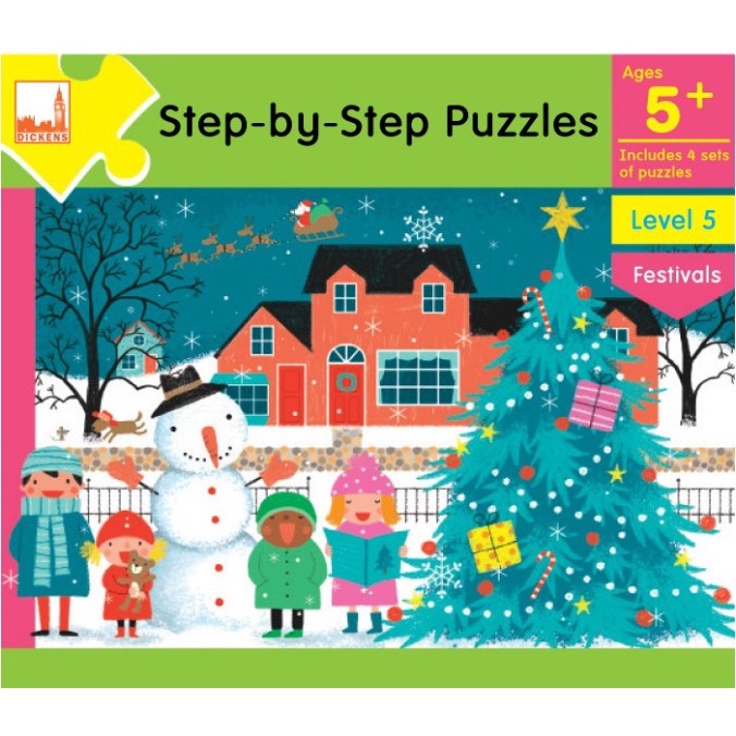 พร้อมส่ง จิ๊กซอว์กระดาษหนา 4 ภาพ Step by Step Puzzles สำหรับอายุ 4 ขวบ ...