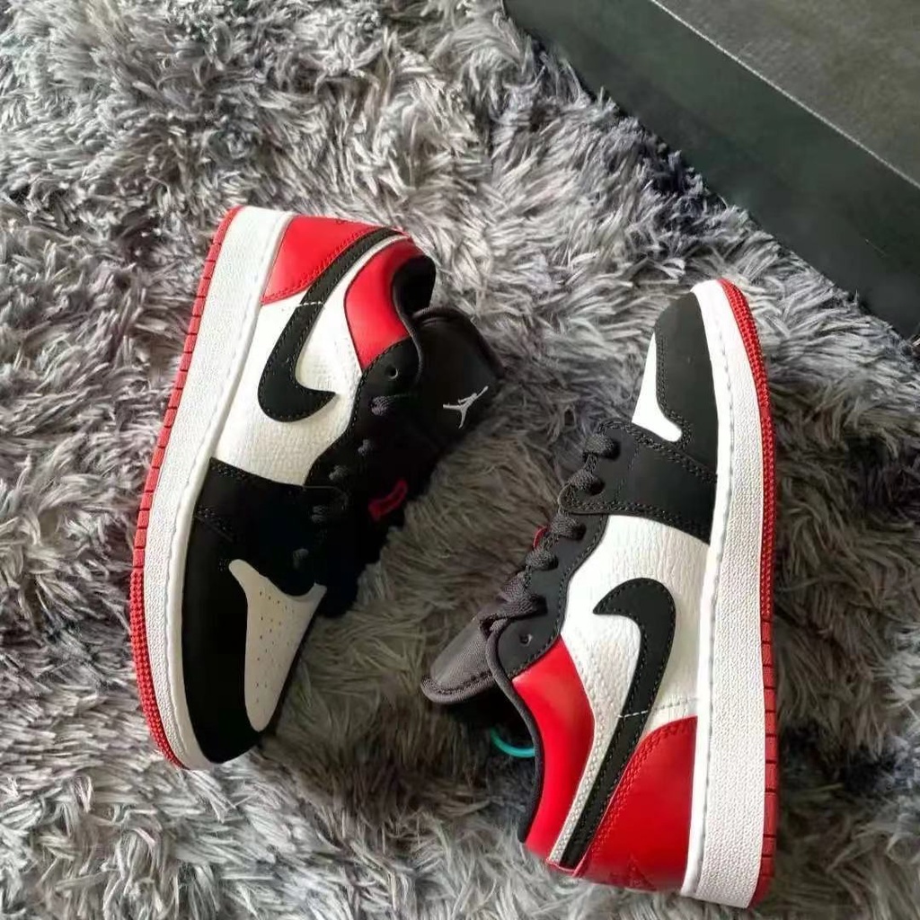 CR-71 Sock Air Jordan 1 top Low Sneakers Men Women kasut kulit aj ...