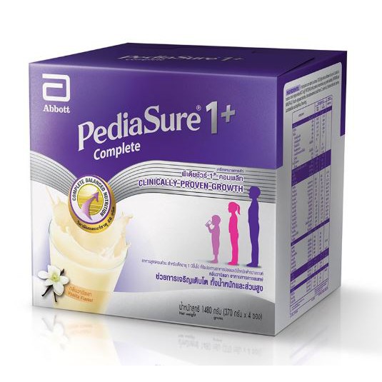 PEDIASURE 1 COMPLETE PLUS DHA พีเดียชัวร์1 คอมพลีท พลัส ดีเอชเอ กลิ่นวา ...